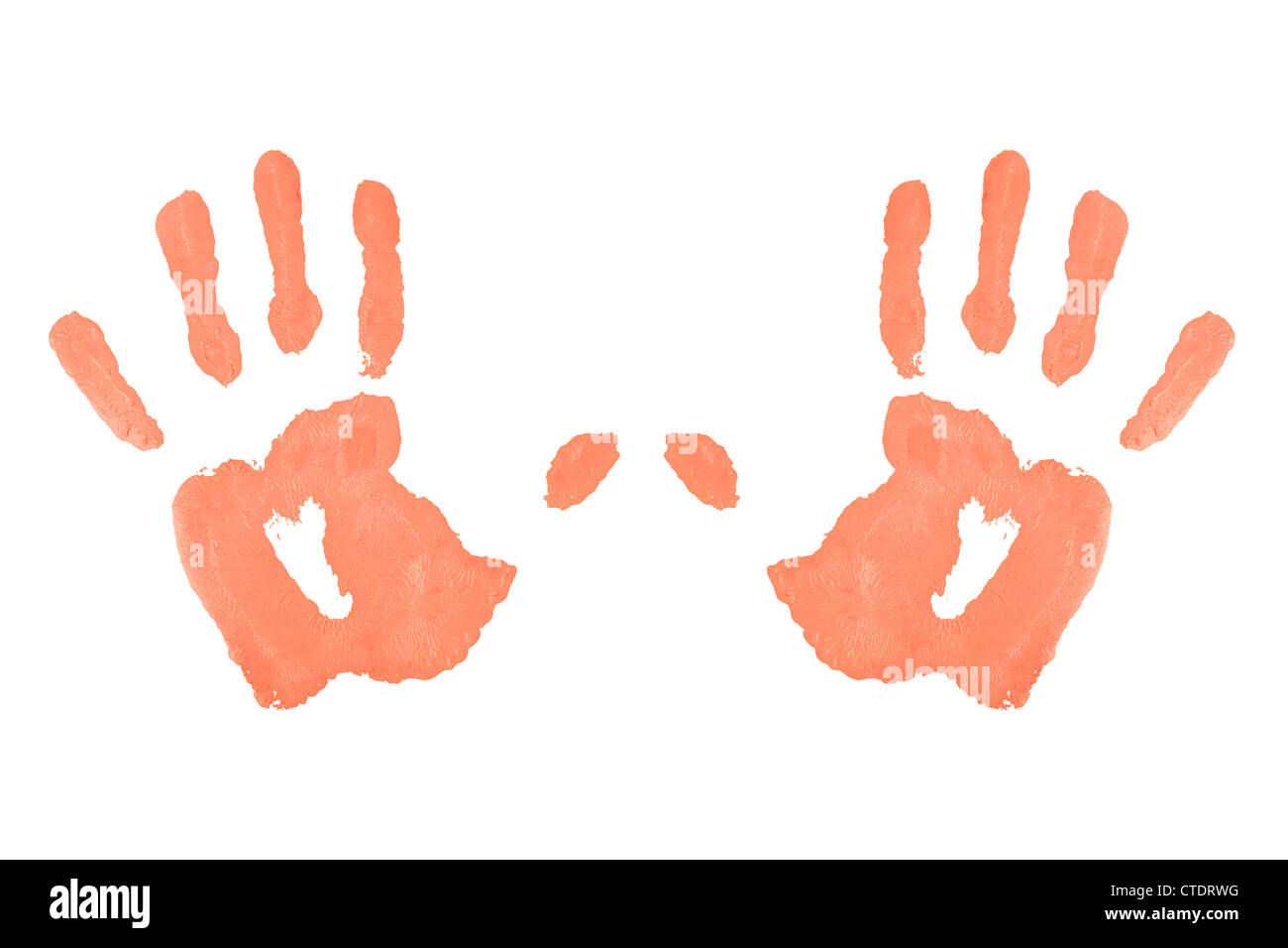 Two red handprints hi-res stock photography and images - Alamy