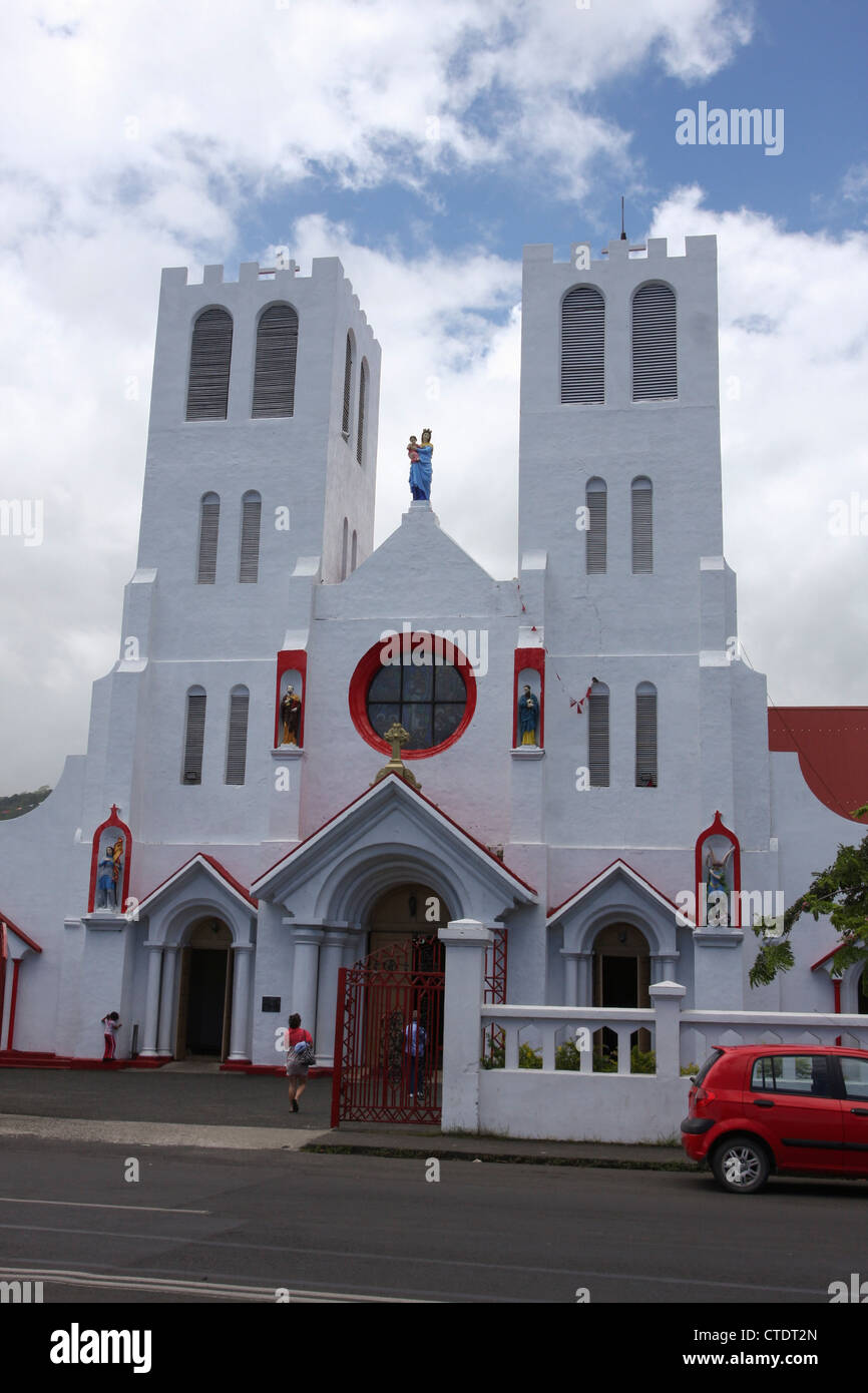South Pacific, Samoa, Upolu Island Apia Catholic Church Stock Photo - Alamy