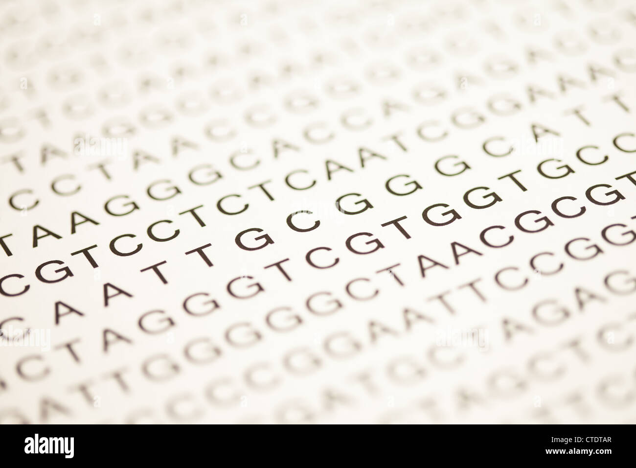 List of dna analysis in capital letters Stock Photo - Alamy