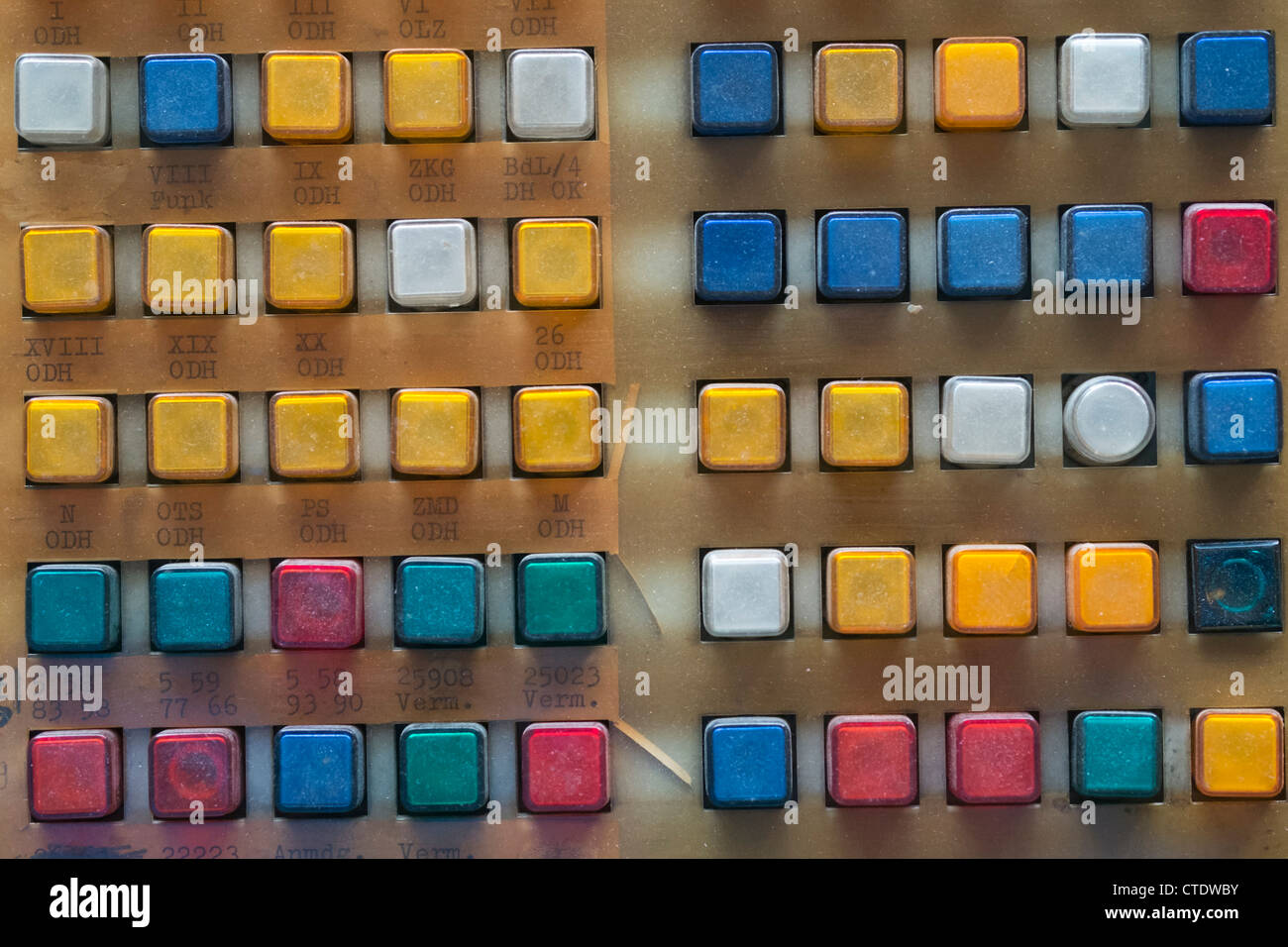 Control office switchboard at offices of East German secret Police now ...