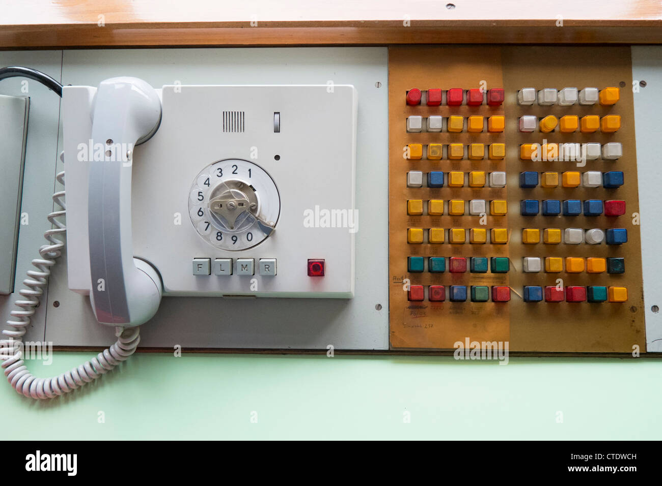 Control office switchboard at offices of East German secret Police now ...