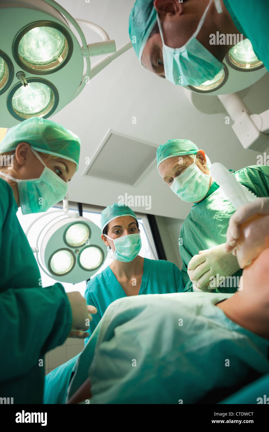 Doctor bleeding patient hi-res stock photography and images - Alamy