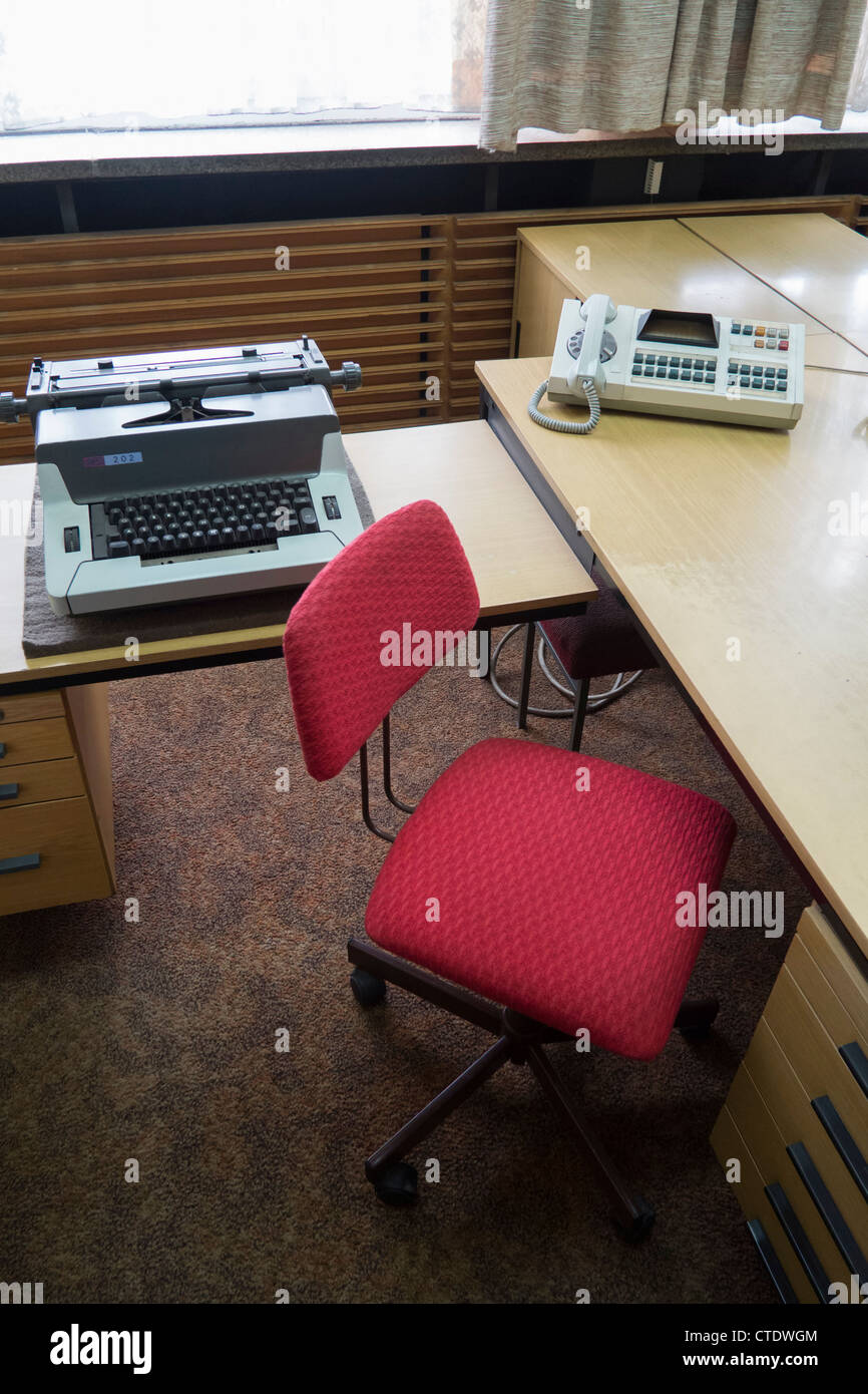 Interior of offices of East German secret Police now STASI Museum in ...