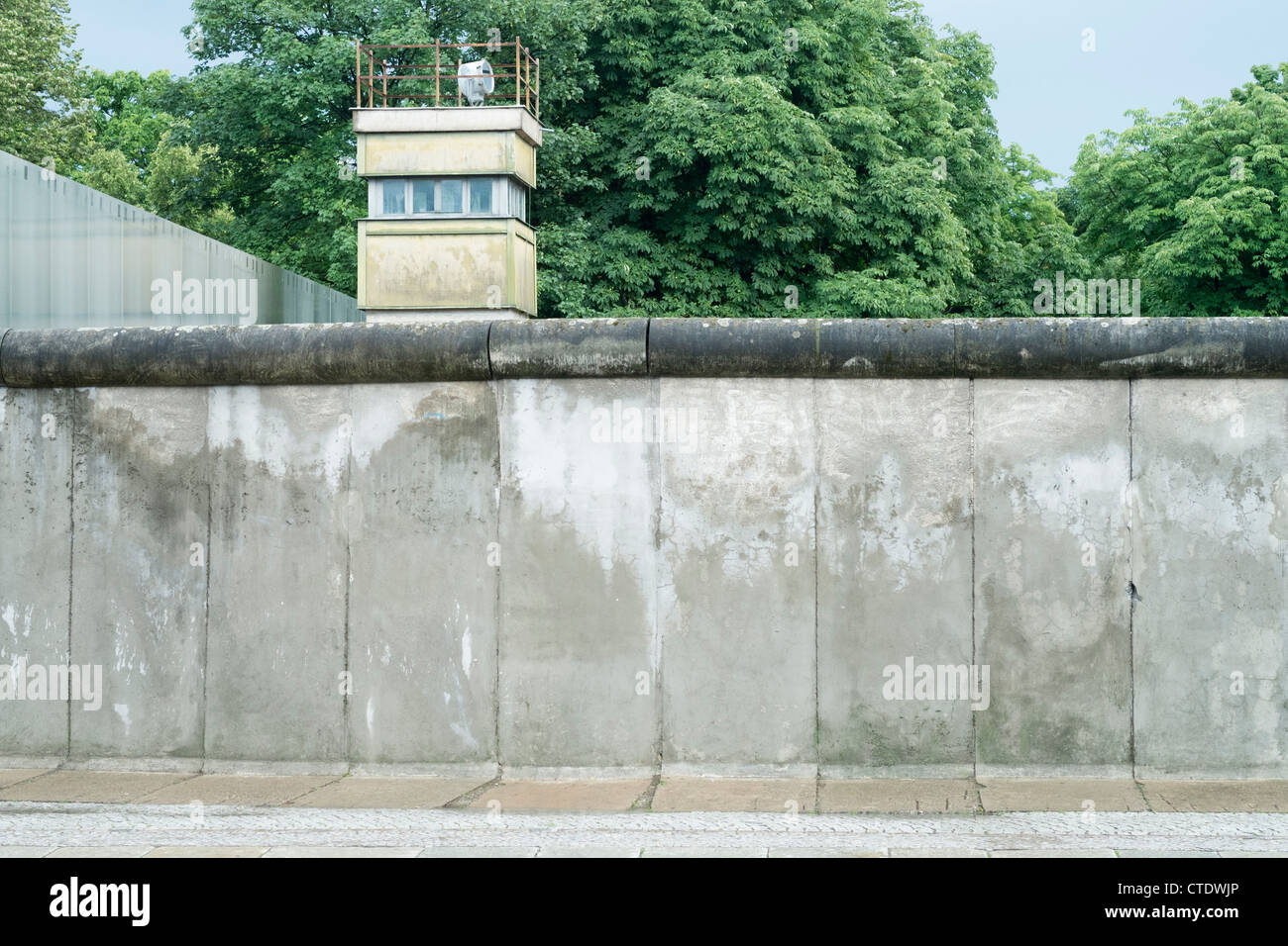 Section of original Berlin Wall at Bernauer Strasse in Berlin Germany ...