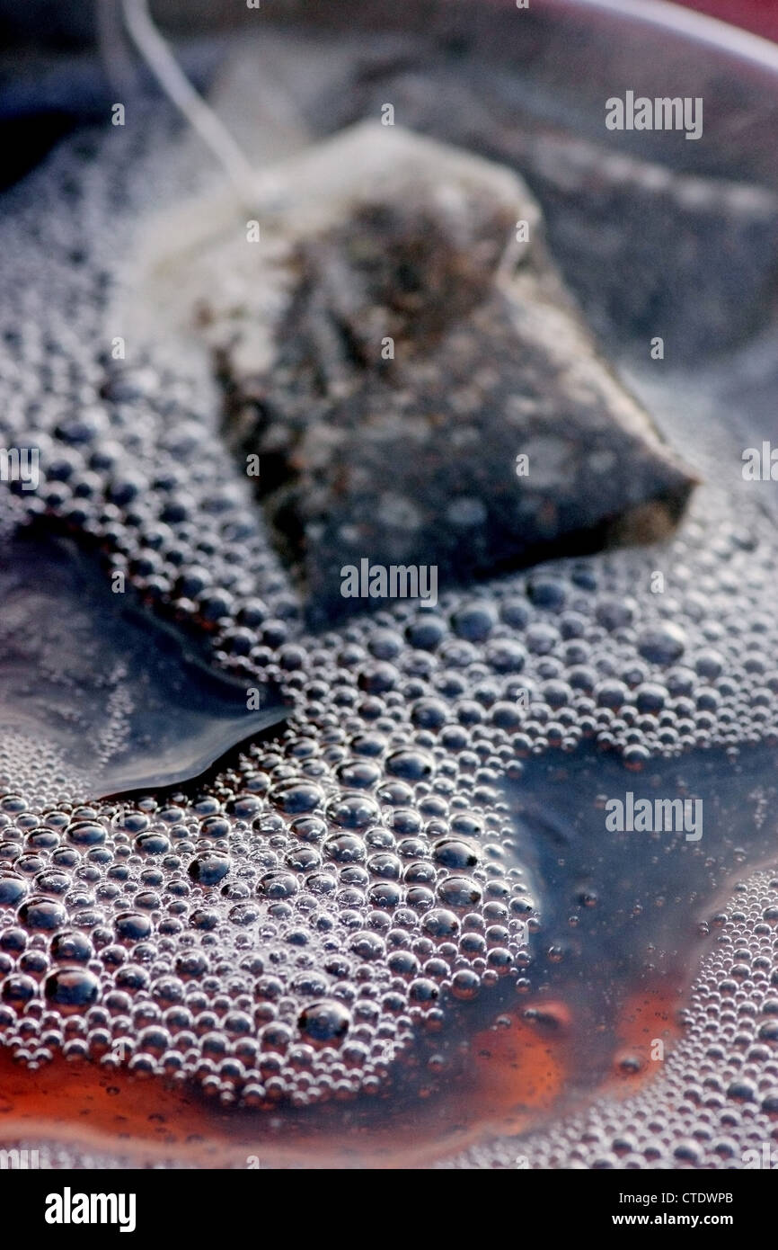 Detail of a tea bag Stock Photo - Alamy