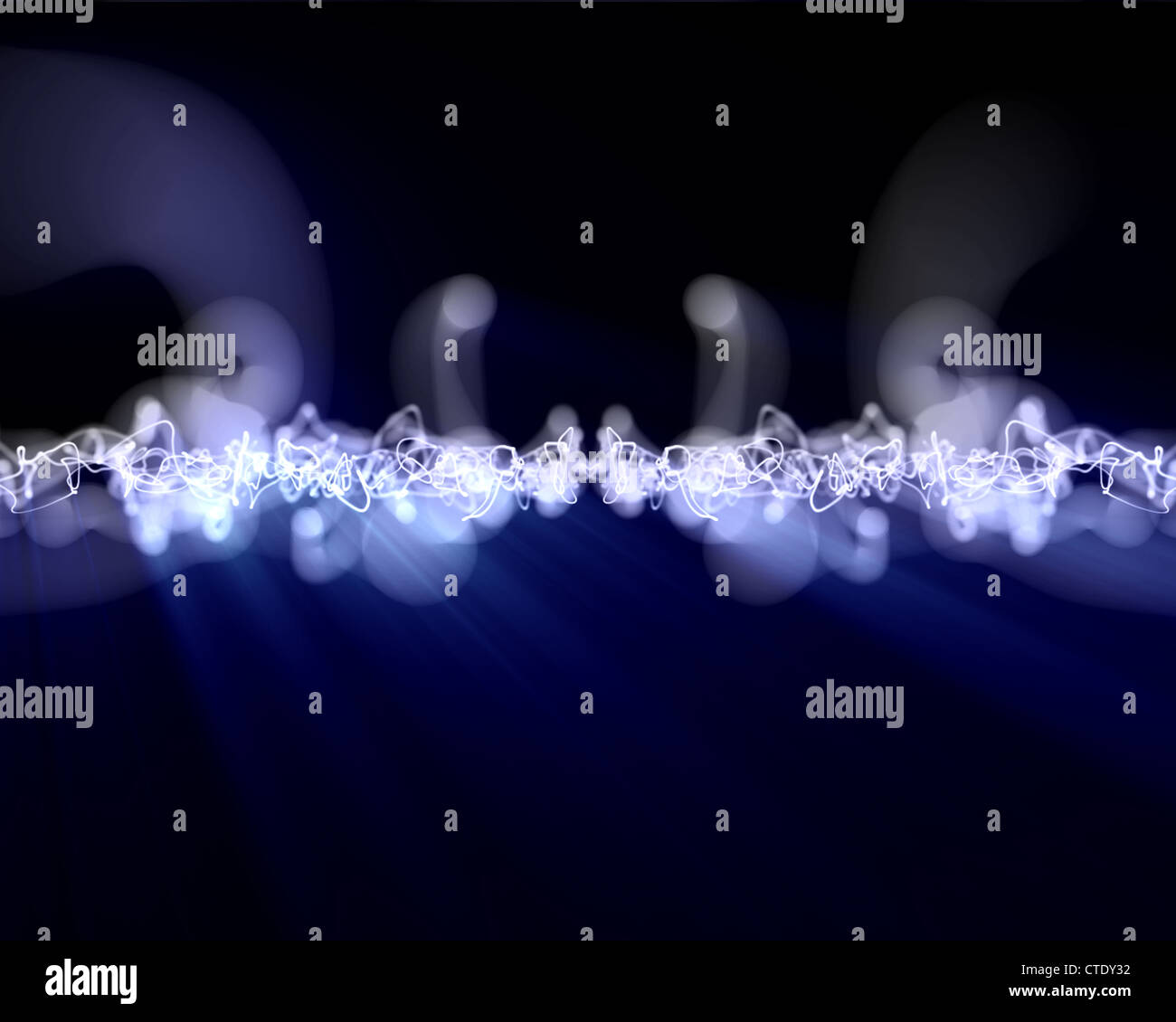 Blue form of lightning Stock Photo - Alamy