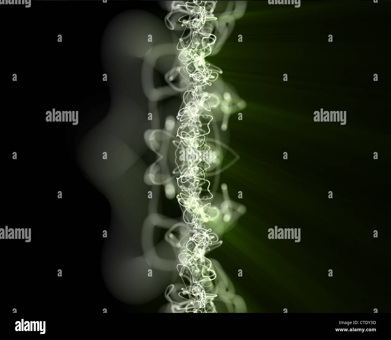 Vertical green lightning lines Stock Photo - Alamy