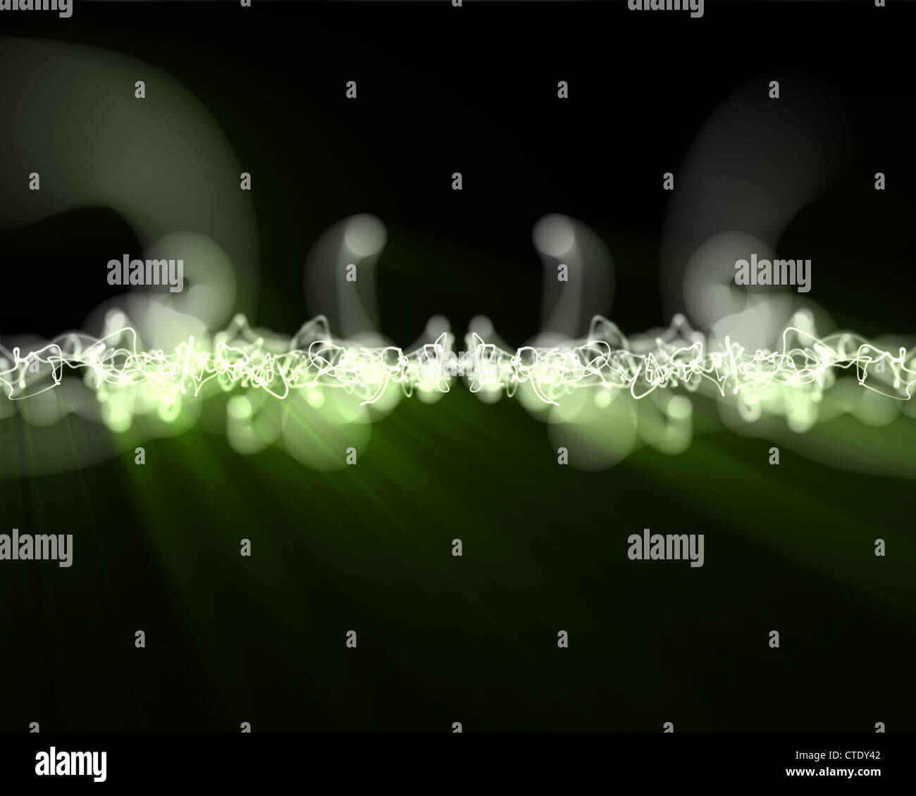 Green form of lightning Stock Photo - Alamy