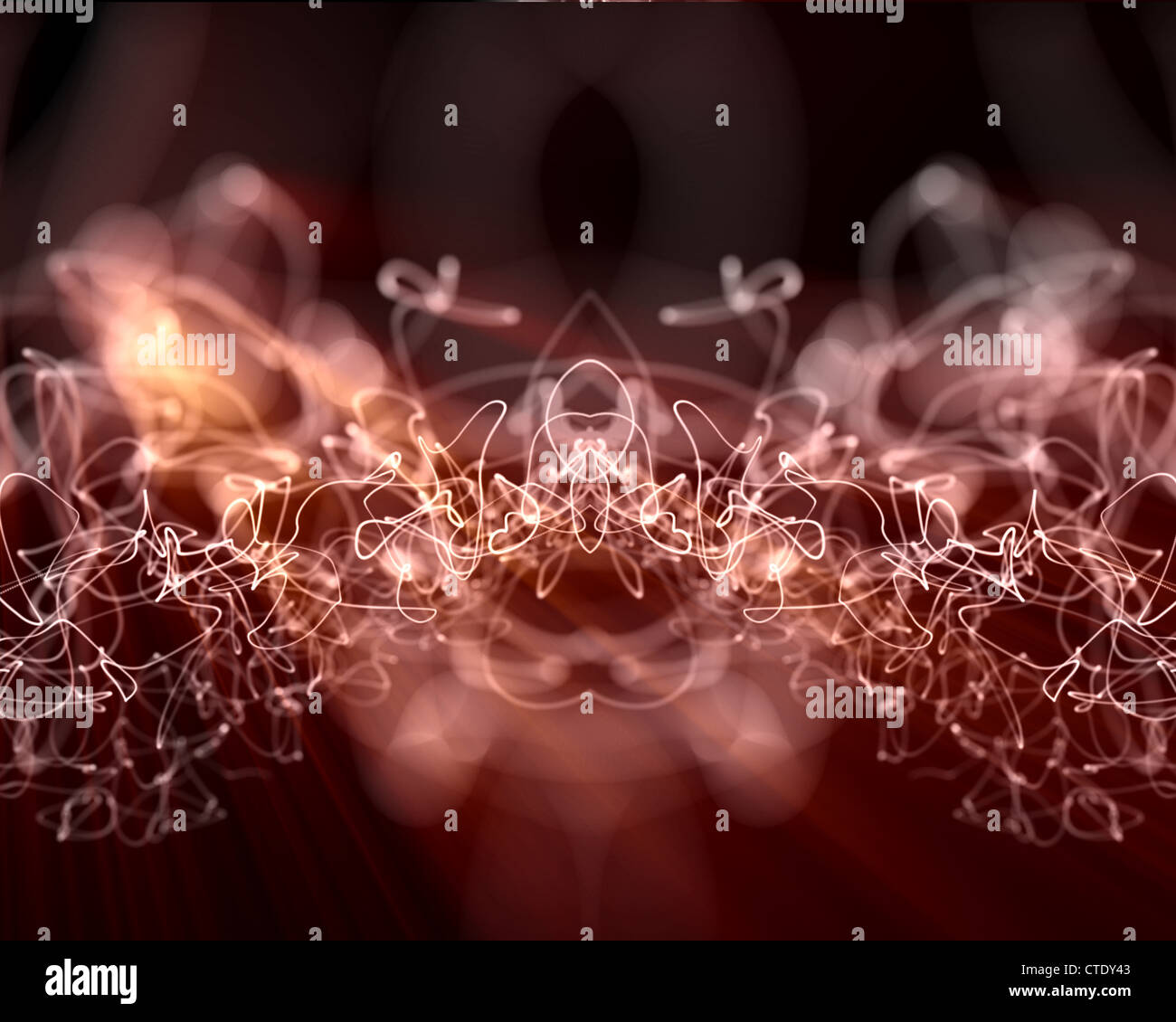 Multiples red lightning lines Stock Photo - Alamy