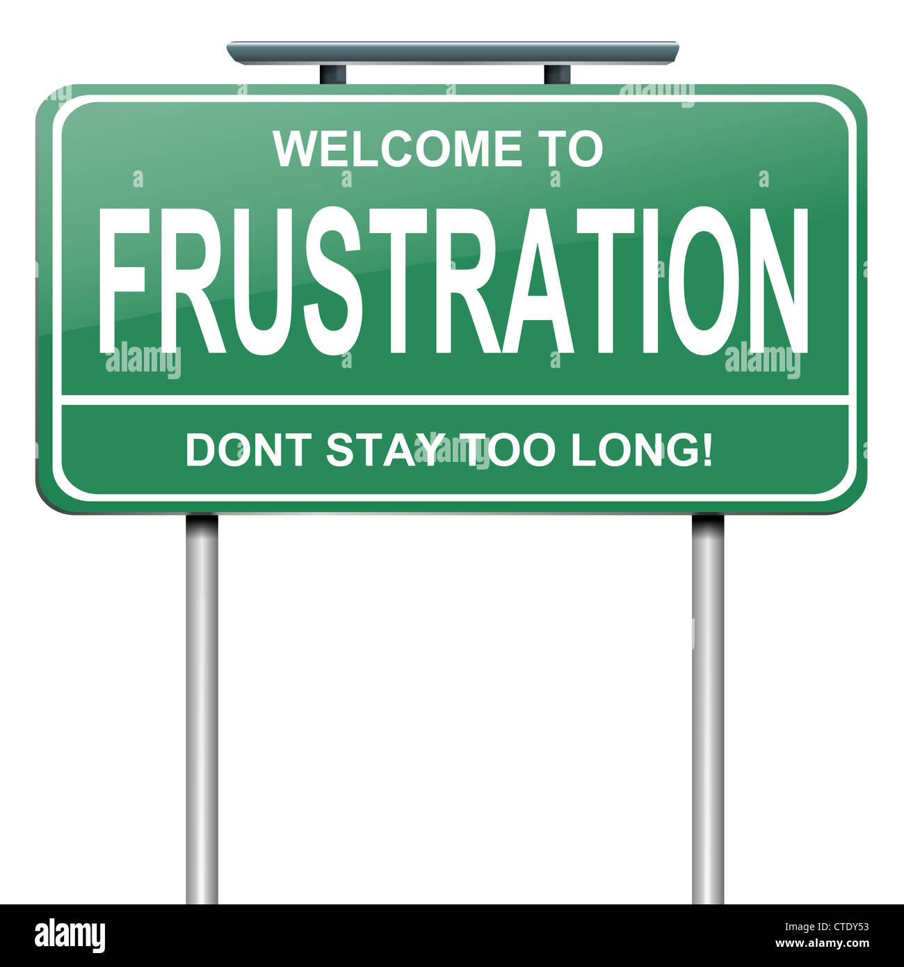 Confusing sign illustration Cut Out Stock Images & Pictures - Alamy