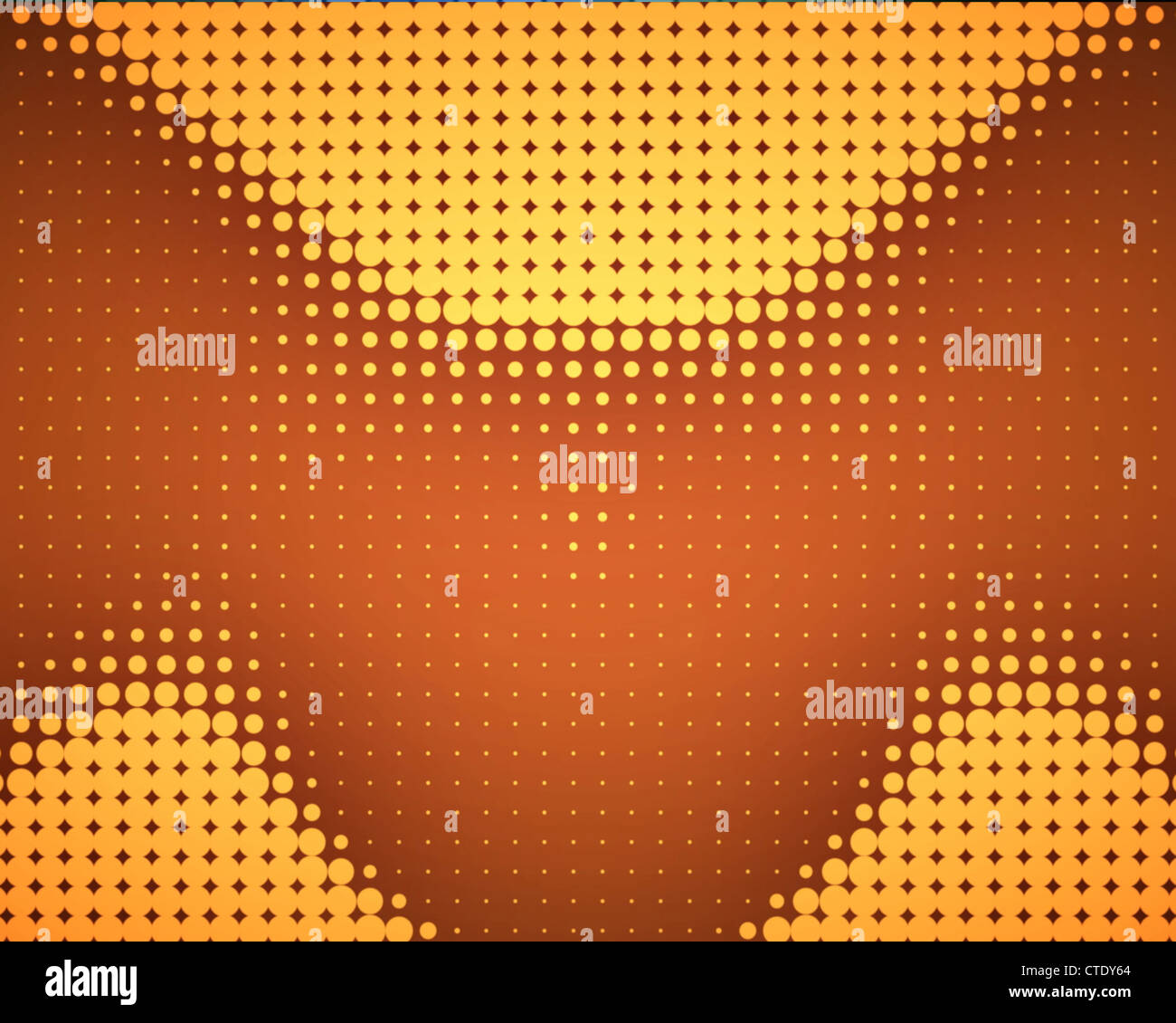 Yellow dots placed in wave Stock Photo - Alamy