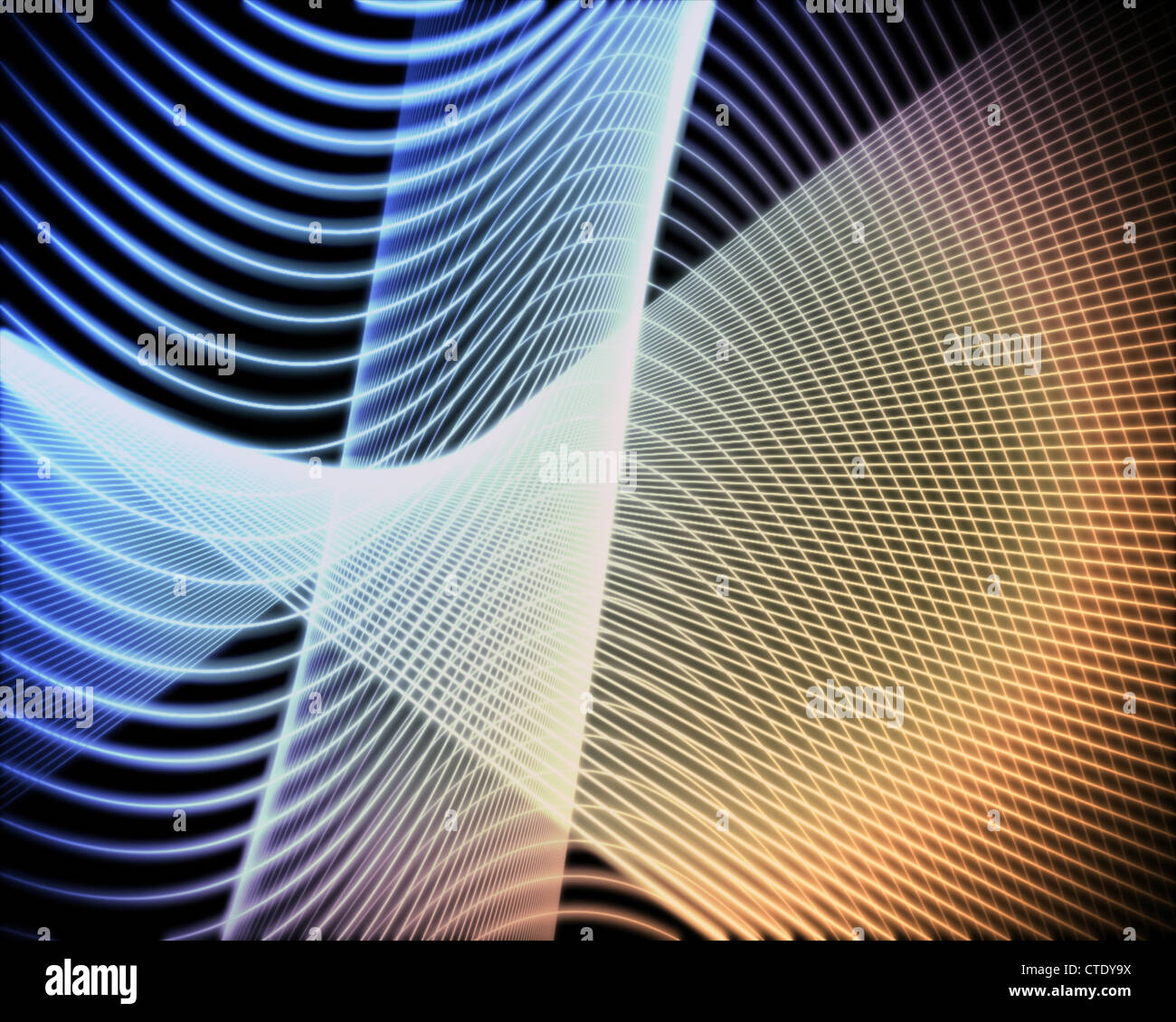 Colorful volute of lines Stock Photo - Alamy