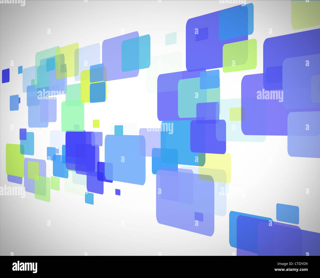 Green and blue rectangles moving Stock Photo - Alamy