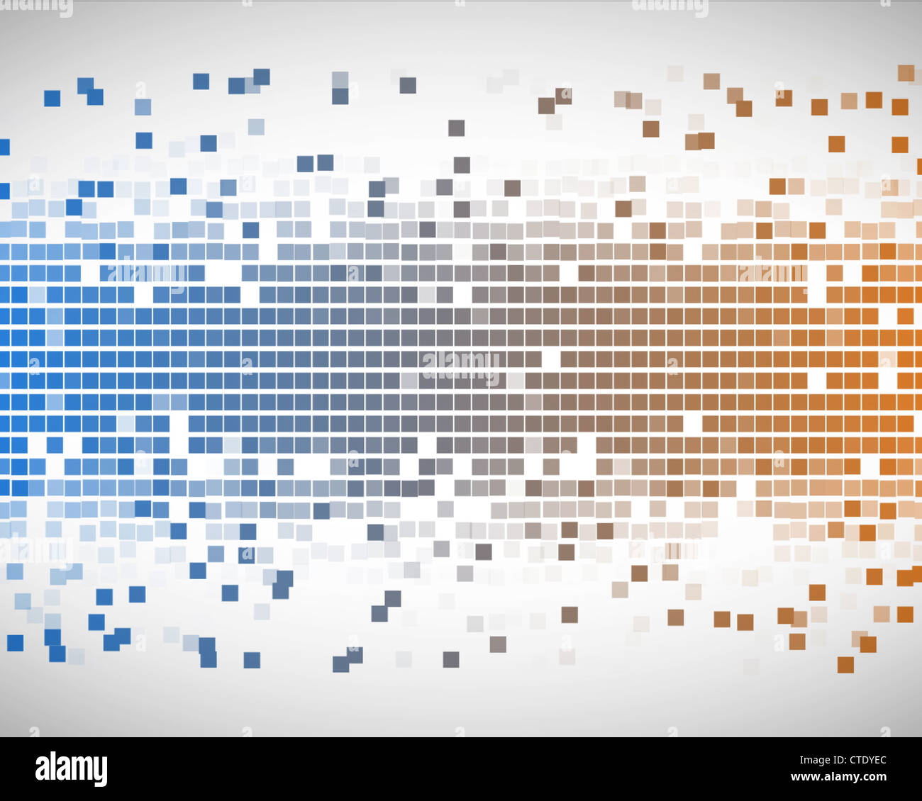 Orange and blue squares Stock Photo - Alamy