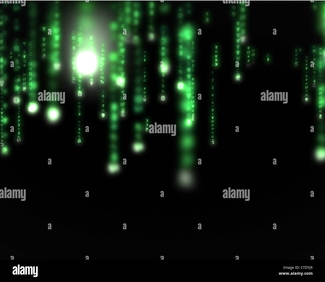 Falling binary code digits hi-res stock photography and images - Alamy