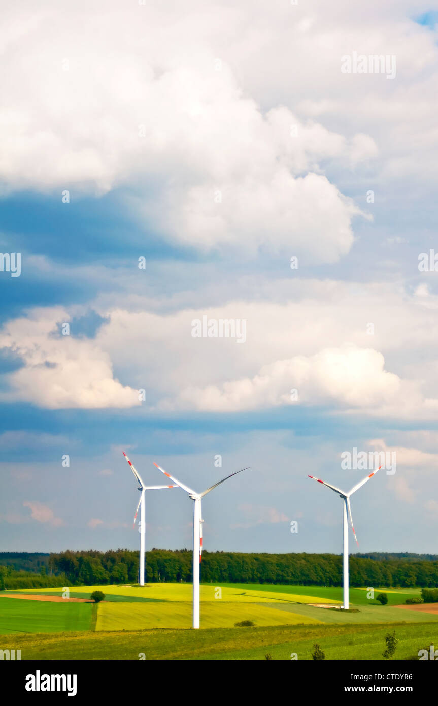 wind wheels in Germany Stock Photo - Alamy