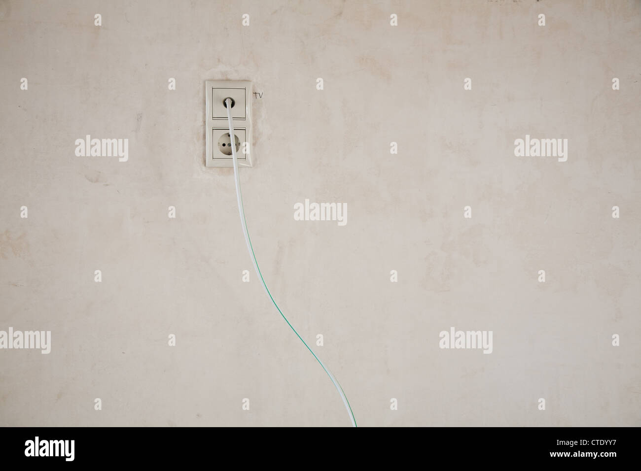 Tv wall outlet hi-res stock photography and images - Alamy