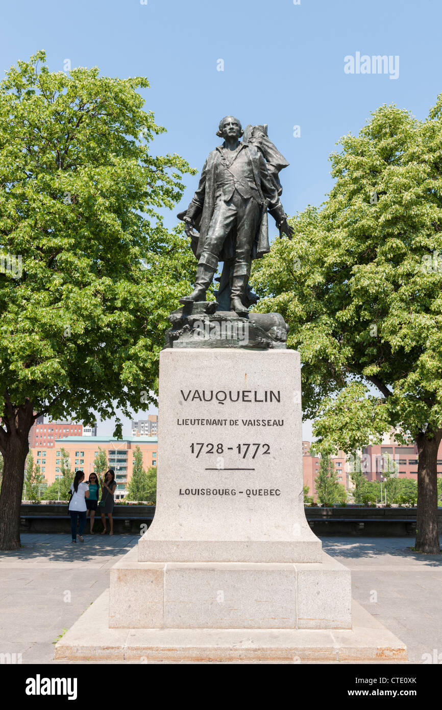 Vauquelin Square Statue Vieux Montreal Stock Photo - Alamy