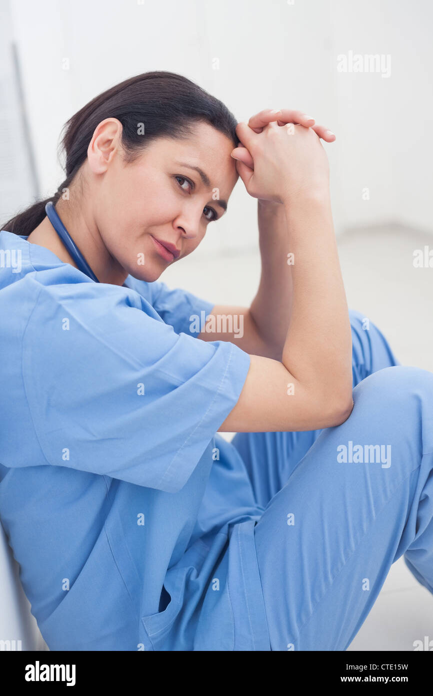 Tired nurse hi-res stock photography and images - Alamy