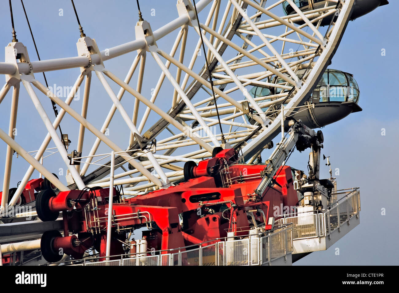 London eye red capsule hi-res stock photography and images - Alamy
