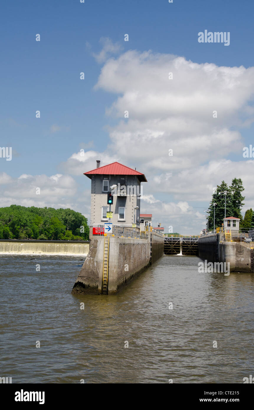 New York, Troy. Hudson River, Federal Lock Stock Photo - Alamy