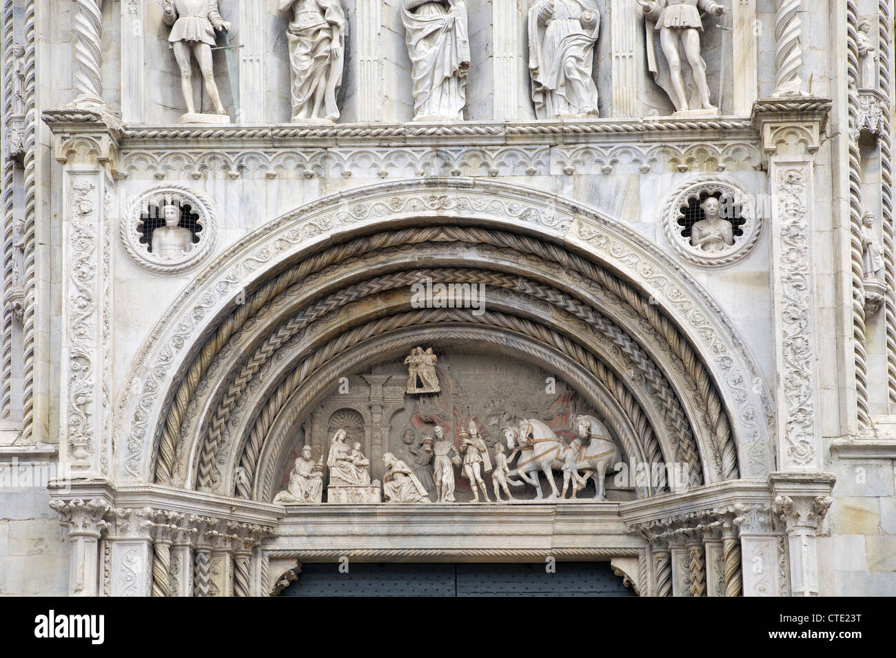 Exterior view of Cathedral in Como town centre, Lake Como, Northern ...