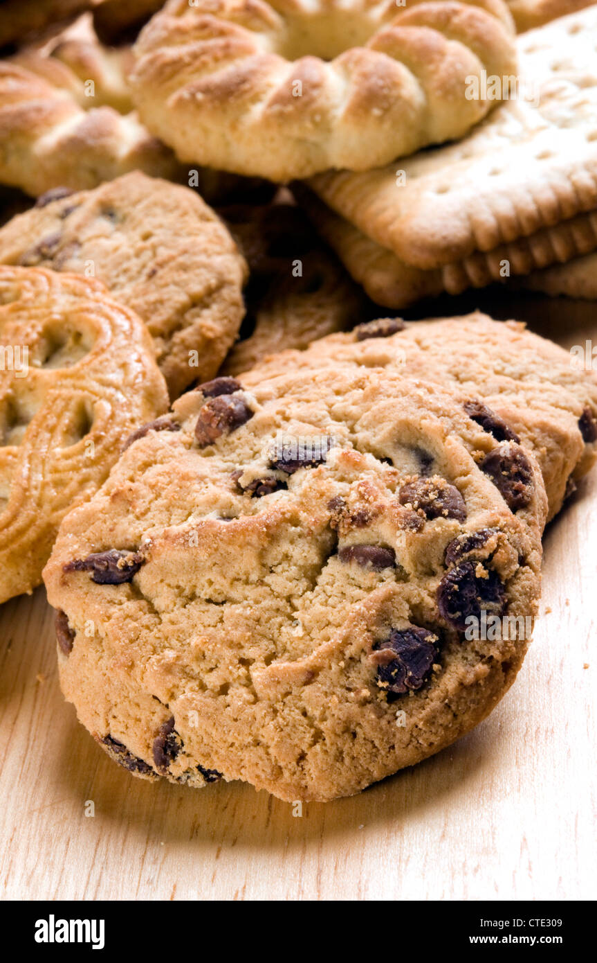 mix of various biscuits and cookies Stock Photo - Alamy