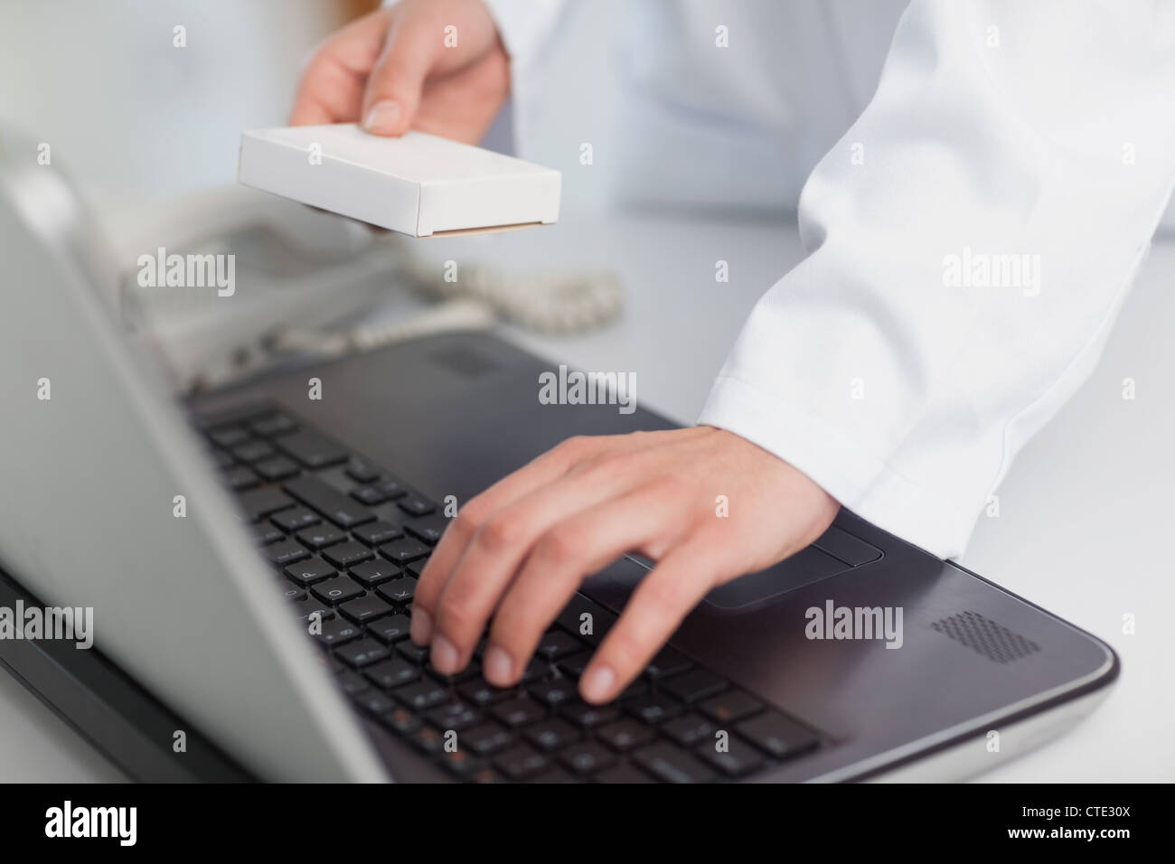 Close up specialist typing hi-res stock photography and images - Alamy