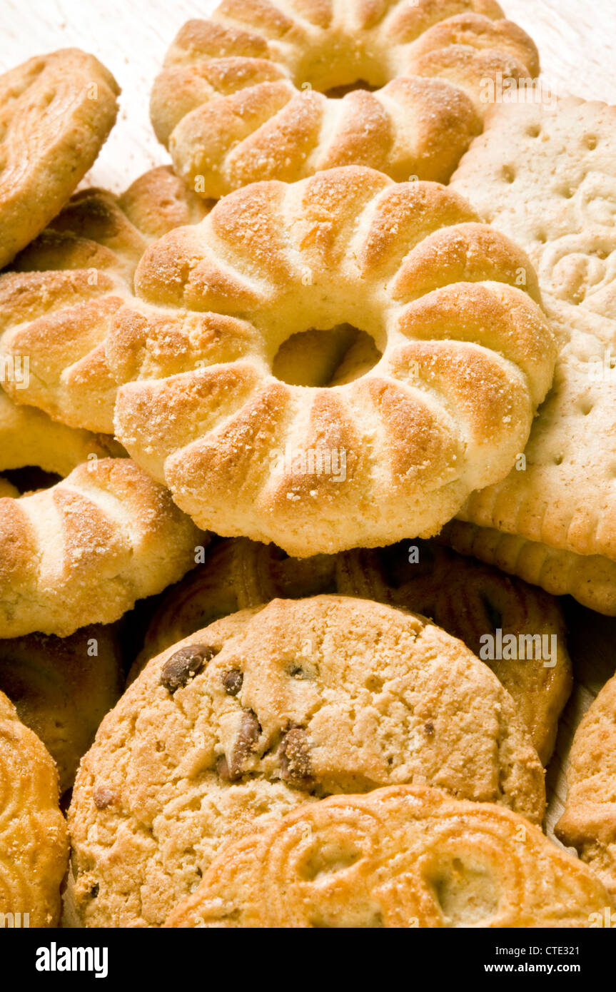 mix of various biscuits and cookies Stock Photo - Alamy