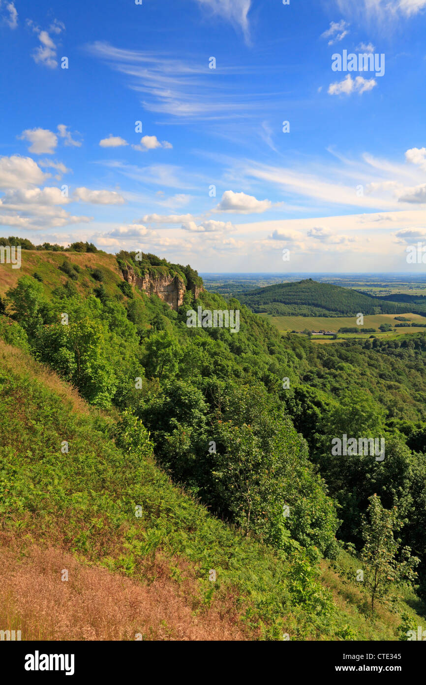 Whitestone Cliffs, Sutton Bank and Hood Hill from the Cleveland Way ...