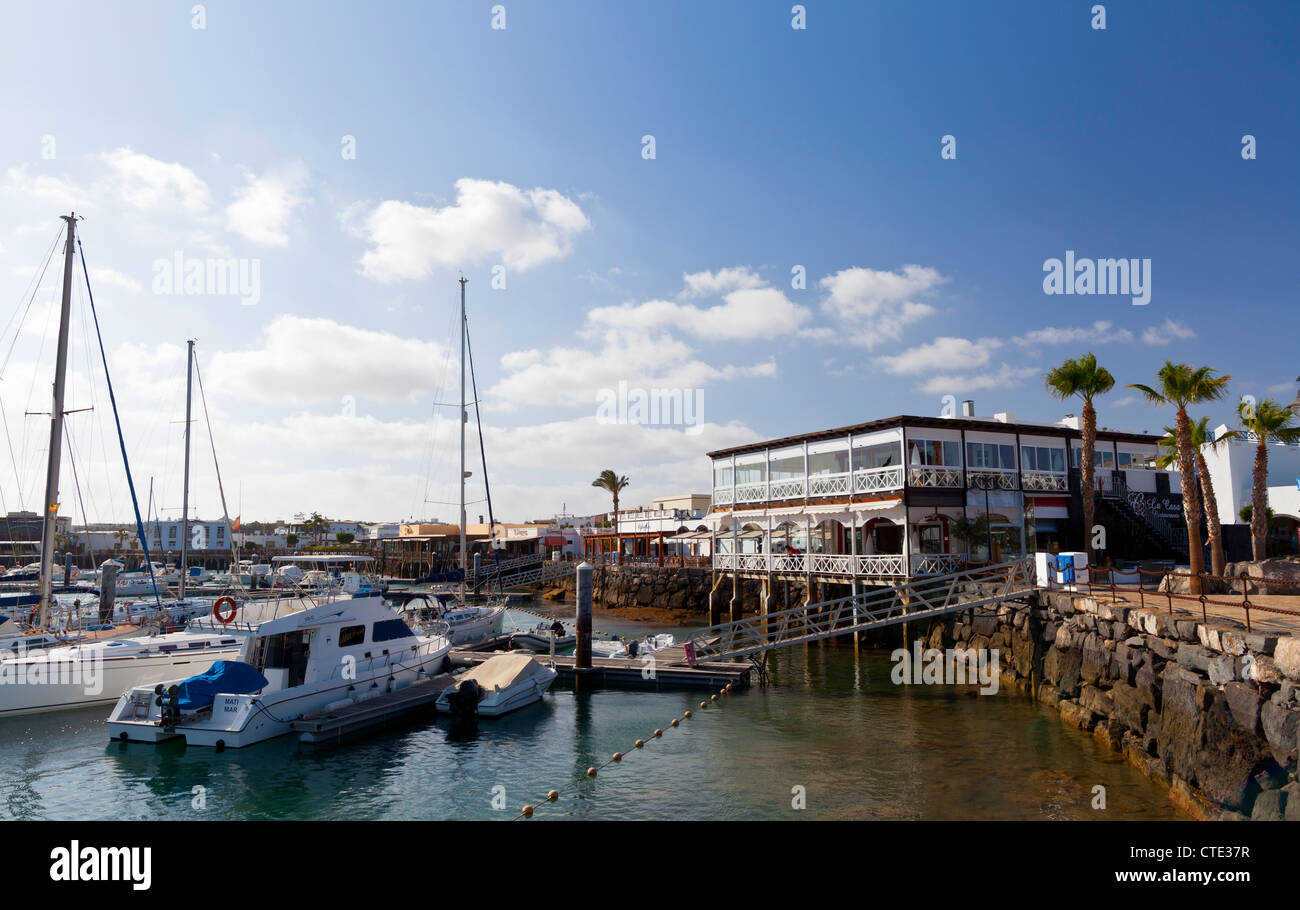 Lanzarote playa blanca marina rubicon hi-res stock photography and ...