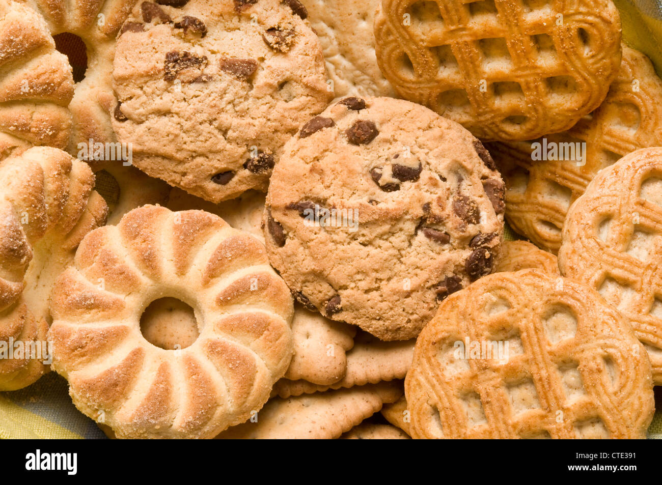 mix of various biscuits and cookies Stock Photo - Alamy