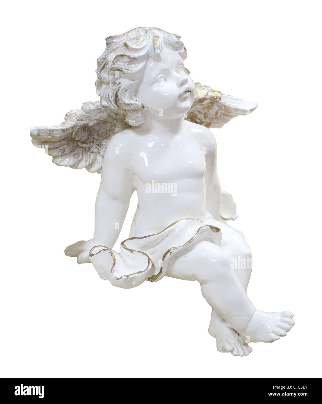 Little white angel Stock Photo - Alamy