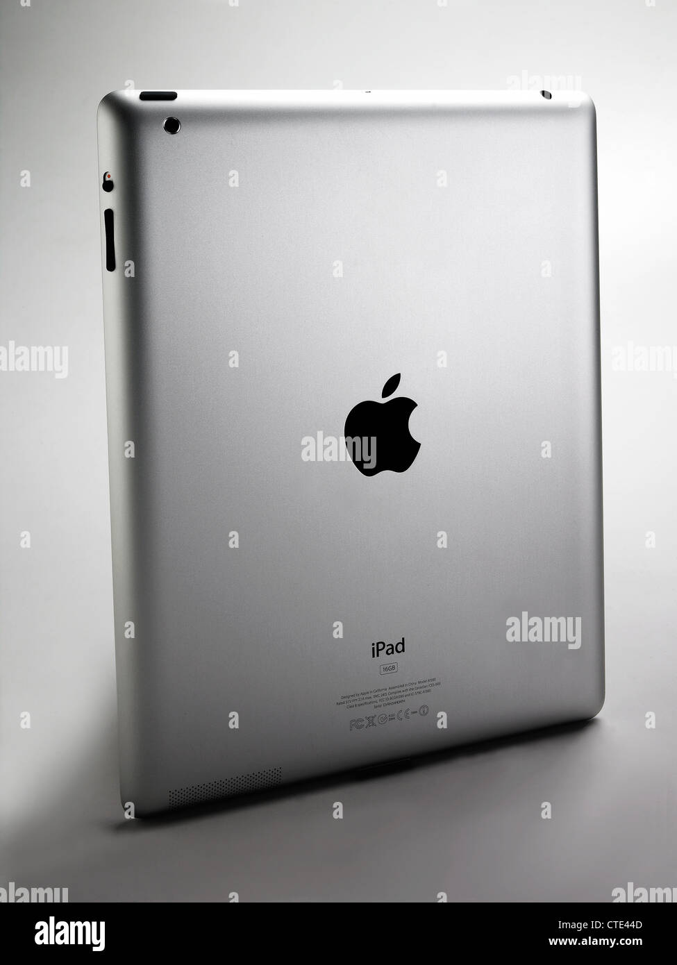 An iPad, rear view showing Apple logo Stock Photo - Alamy