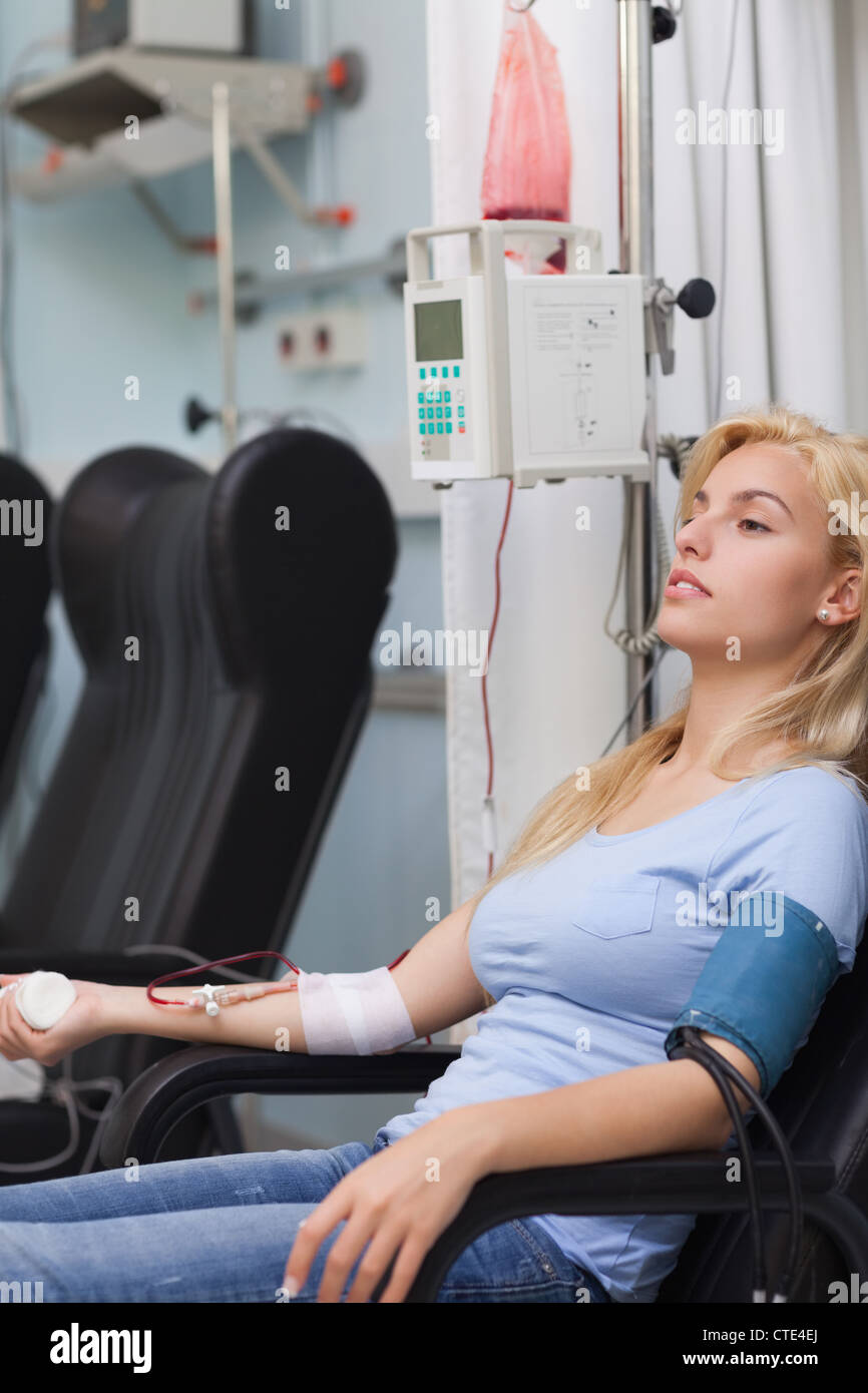 Patient receiving blood transfusion hi-res stock photography and images ...