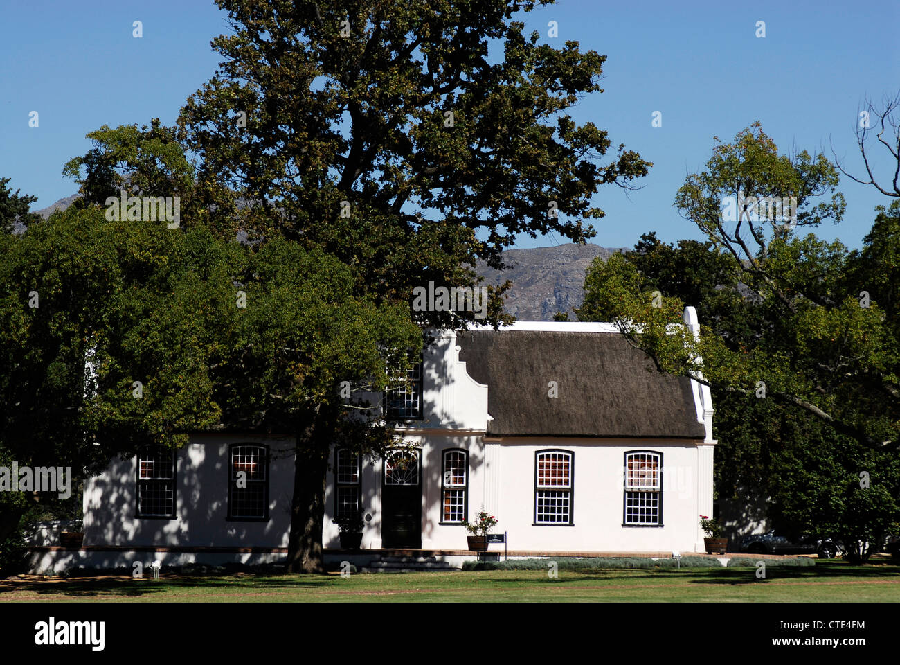 Cape Dutch farm Manor house at Boschendal Wine Estate, Franschhoek ...