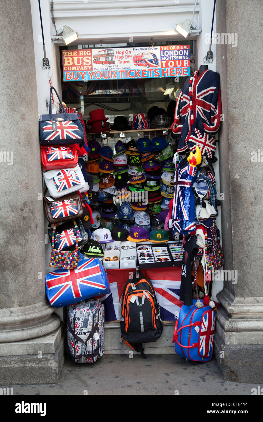 British Branded Goods for sale at outlet on Whitehall - London UK Stock ...