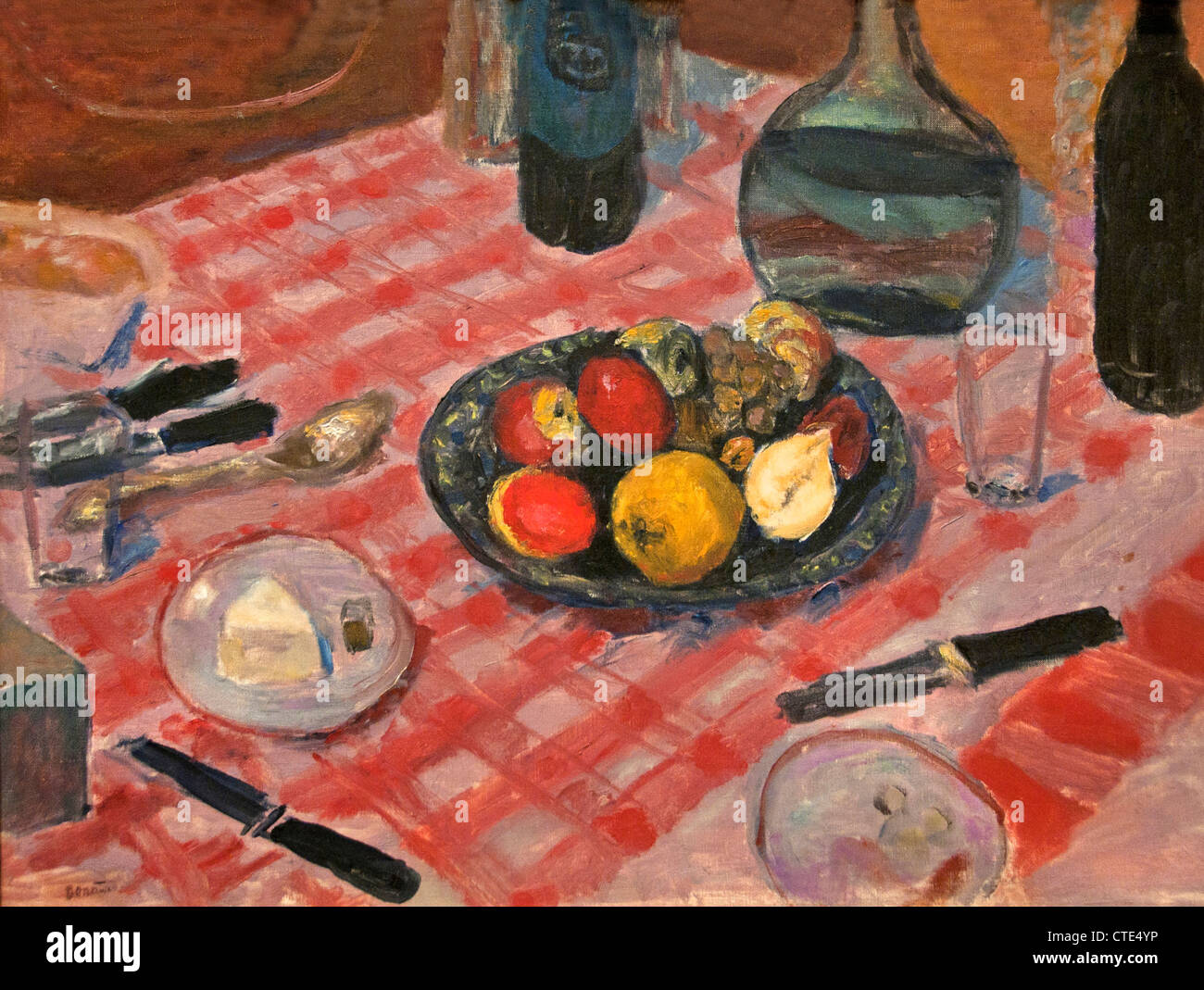 The Checkered Tablecloth 1916 Pierre Bonnard 1867 - 1947 France French ...