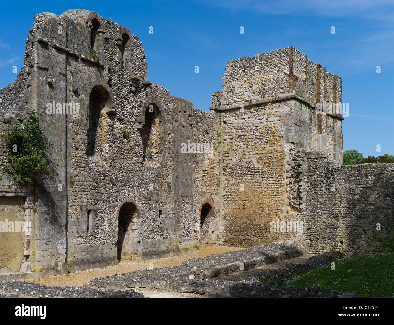 dh Wolvesey Castle WINCHESTER HAMPSHIRE Medieval bishops palace ruins ...