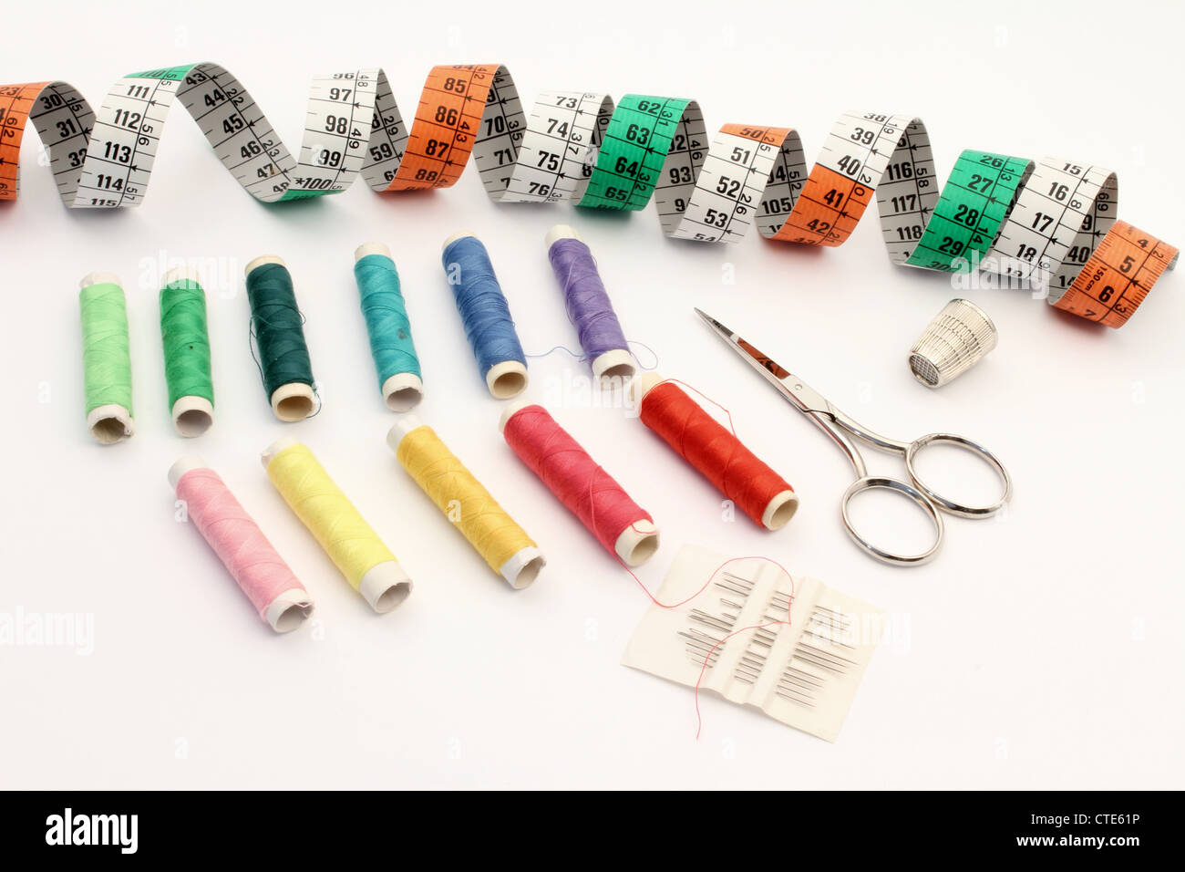 Tools sewing seamstress Stock Photo - Alamy