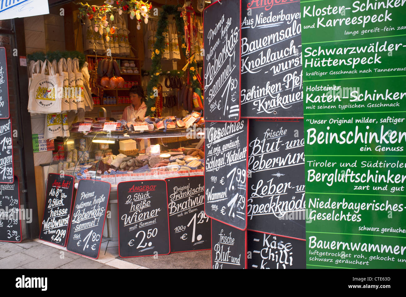 Bavarian food shop hi-res stock photography and images - Alamy