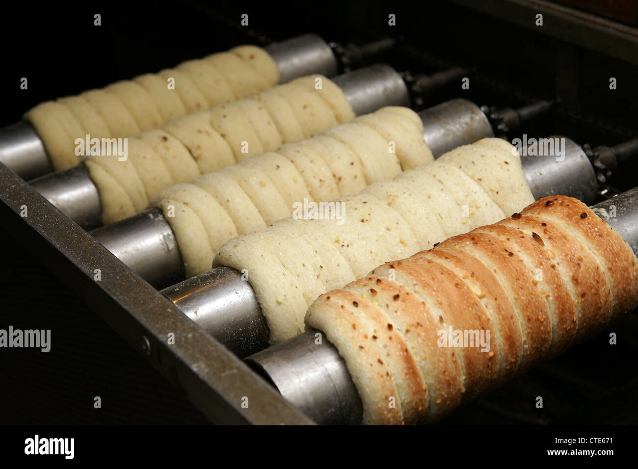 Trdelník. Traditional cake and sweet pastry. Prague. Czech Republic ...