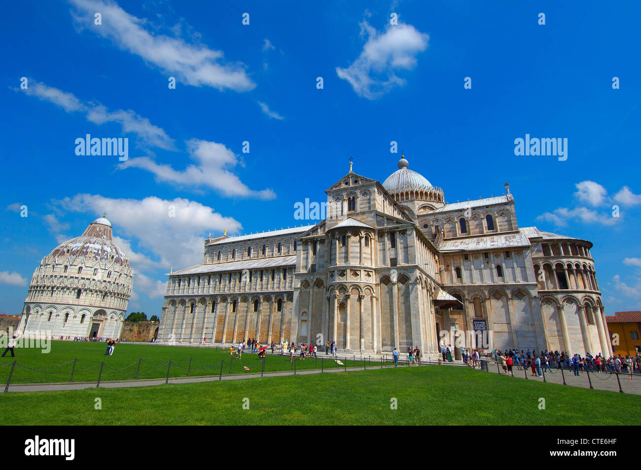 Pisa. Baptistery. Cathedral ( Duomo). Piazza del Duomo. Cathedral ...