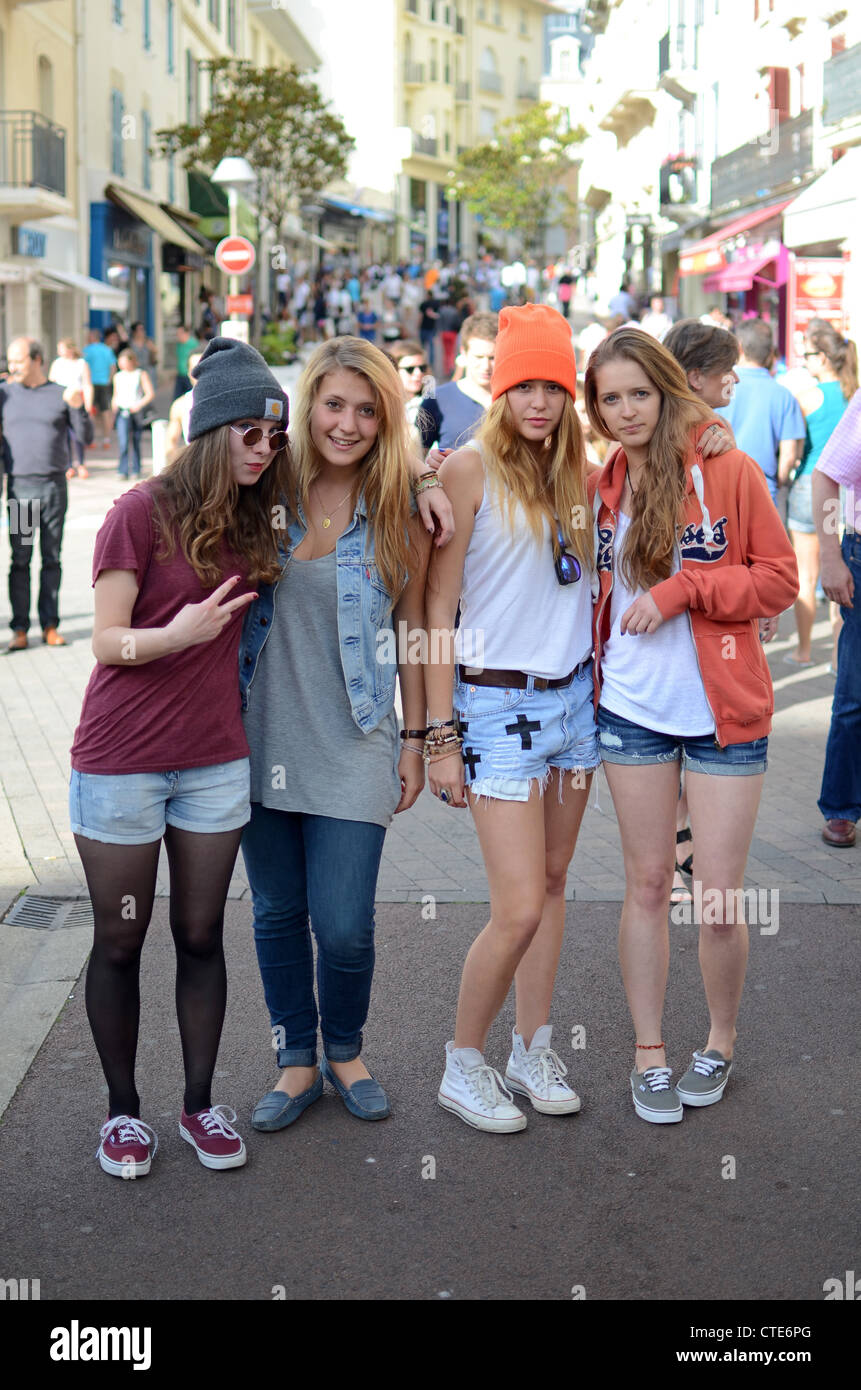 Biarritz Street Style Stock Photo - Alamy