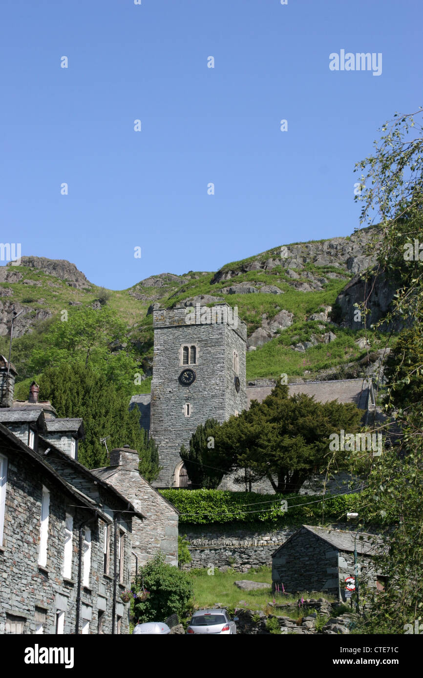 Great Langdale church Chapel Stile Lake District Cumbria England UK ...