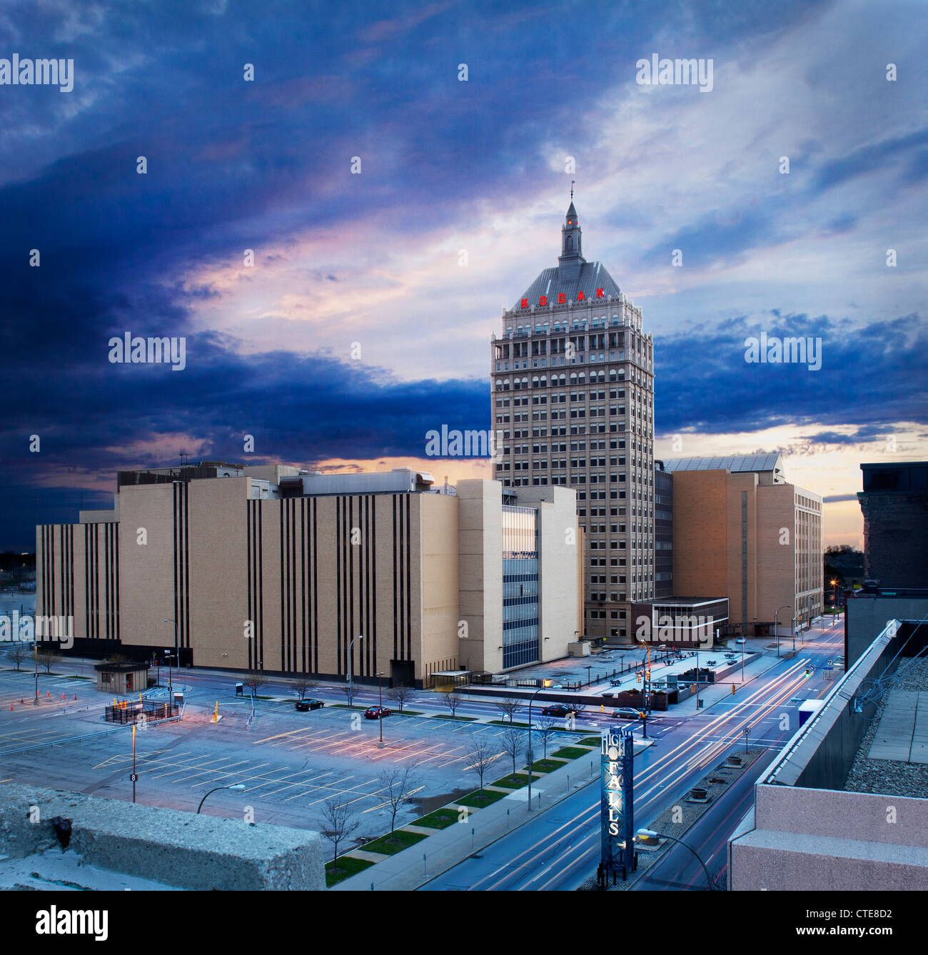 The Kodak Eastman headquarters building in Rochester. Built in 1914 ...