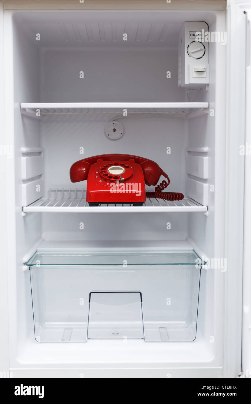 Retro fridge freezer hi-res stock photography and images - Alamy
