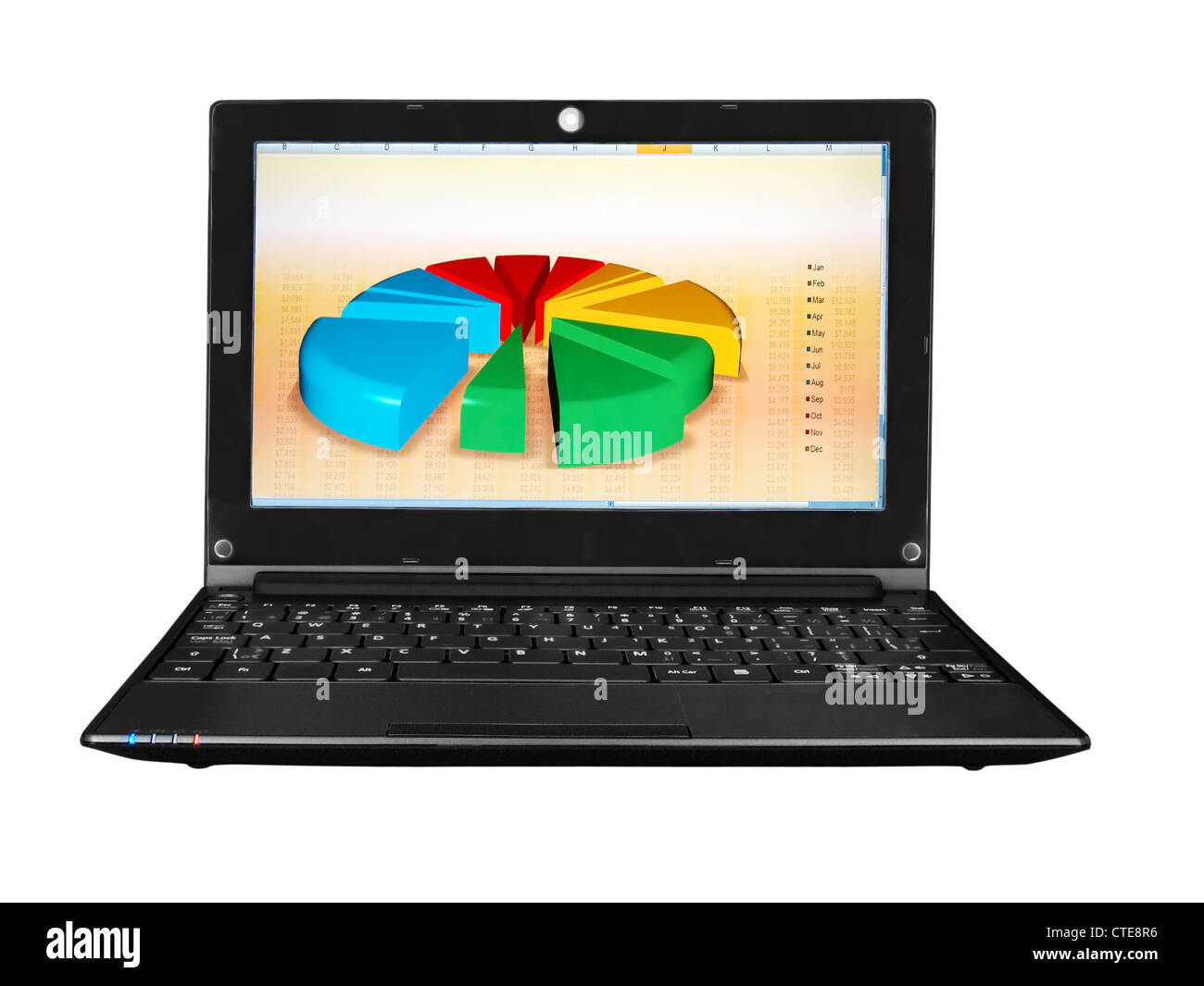 Business growth chart computer Cut Out Stock Images & Pictures - Alamy