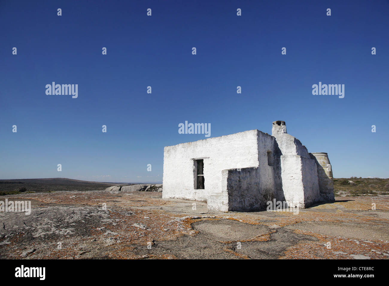 An old dilapidated structure which was once lived in now stands alone ...