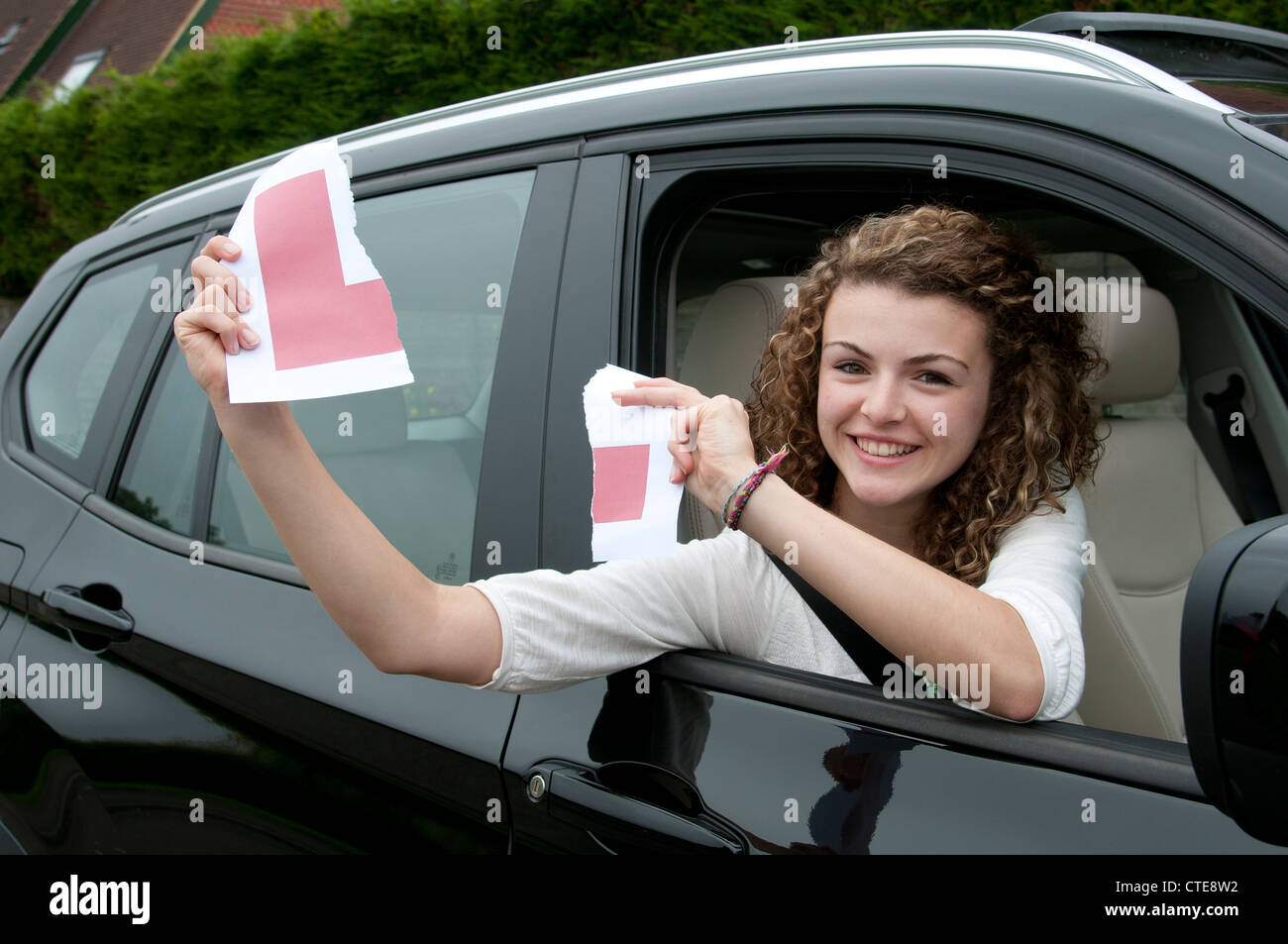Driving test l plate hi-res stock photography and images - Alamy